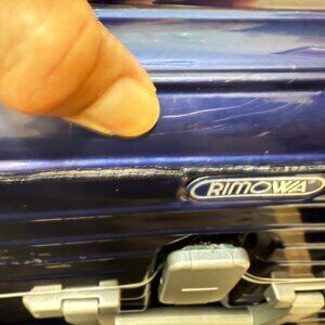 RIMOWA | Bags | 699 Authentic Rimowa Made In Canada Blue Aluminum 4 ...